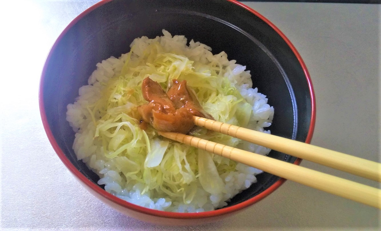 キャベツたっぷり！やきとり丼｜介護食とカラダのコラム＆レシピ｜食事の相談窓口サイト【ごはんde笑顔そして健康】