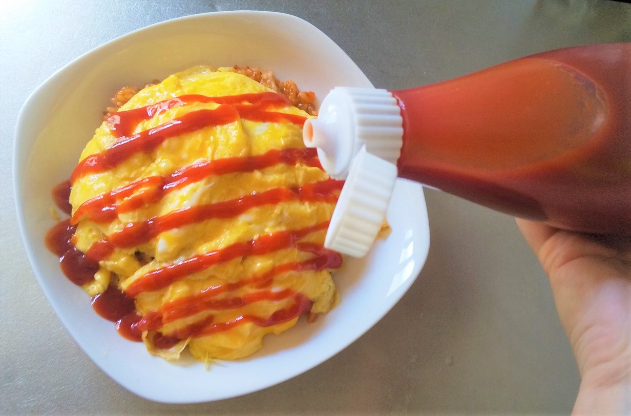 パスタソースdeオムライス｜介護食とカラダのコラム＆レシピ｜食事の相談窓口サイト【ごはんde笑顔そして健康】